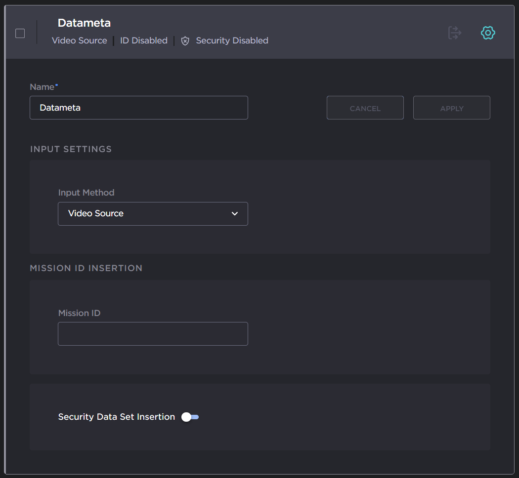 Configuring Metadata Parameters